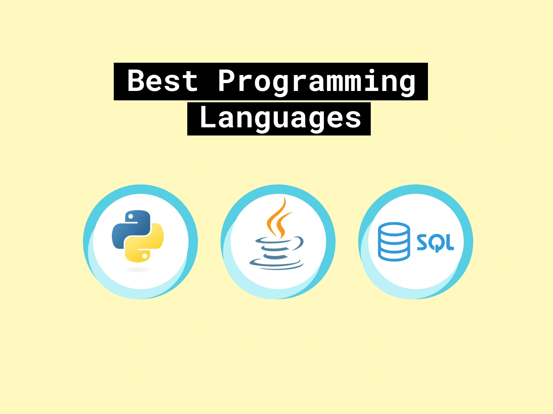 Best Programming Languages: Python | Java | SQL