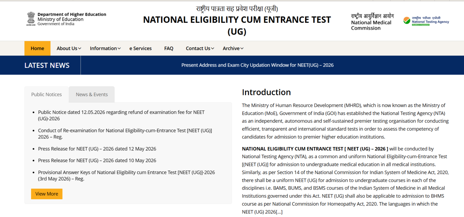 NEET 2026 Result: Cutoff & Counselling Updates